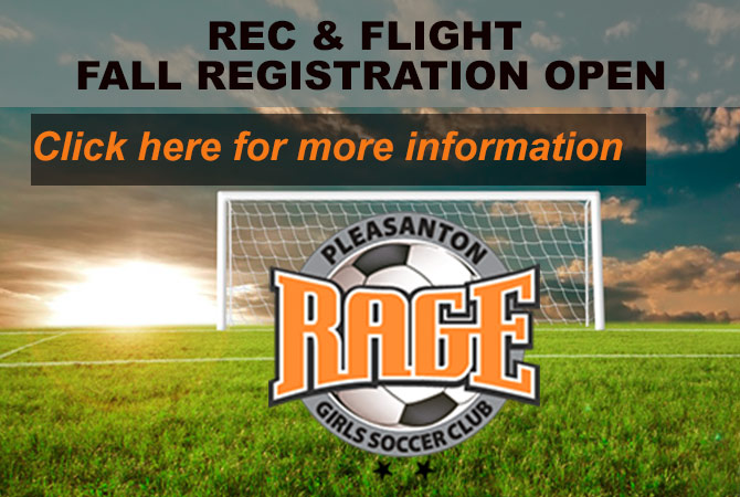 Pleasanton RAGE – Competitive and Recreational Youth Soccer Club for Girls